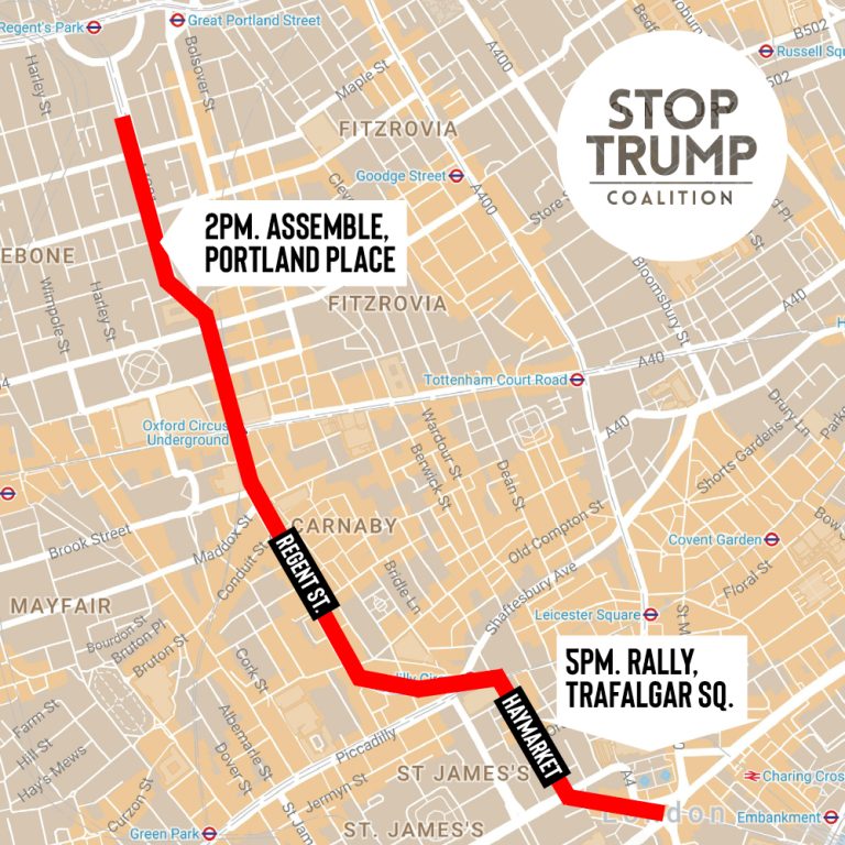 London protest details – Stop Trump Coalition